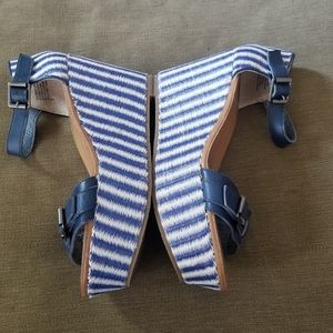 BC Footwear | Shoes | Bc Striped Wedge Sandals | Poshmark